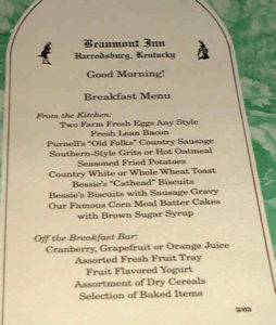 Beaumont Inn at HollyEats.com – Holly Eats